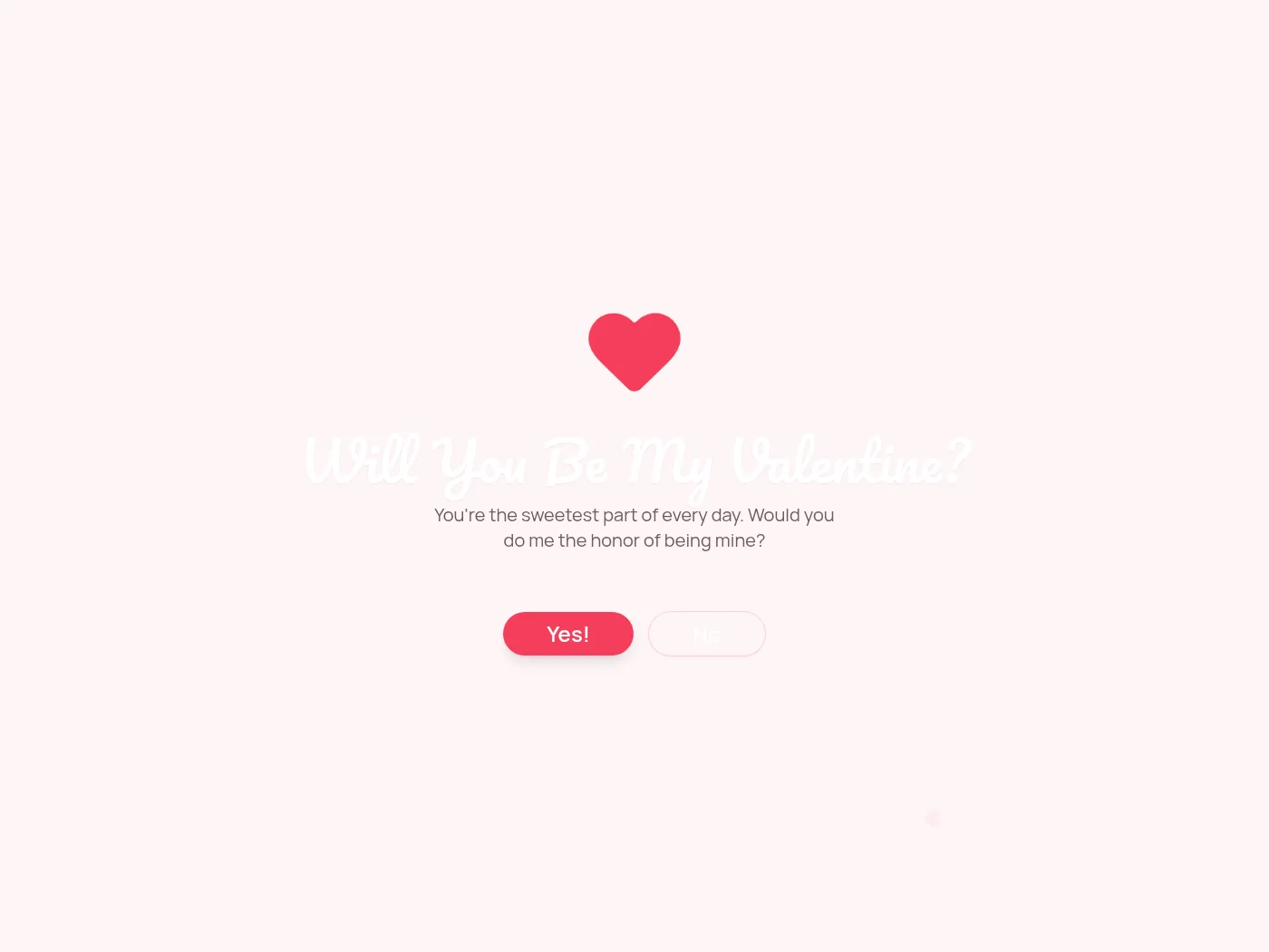 Valentine Love Page