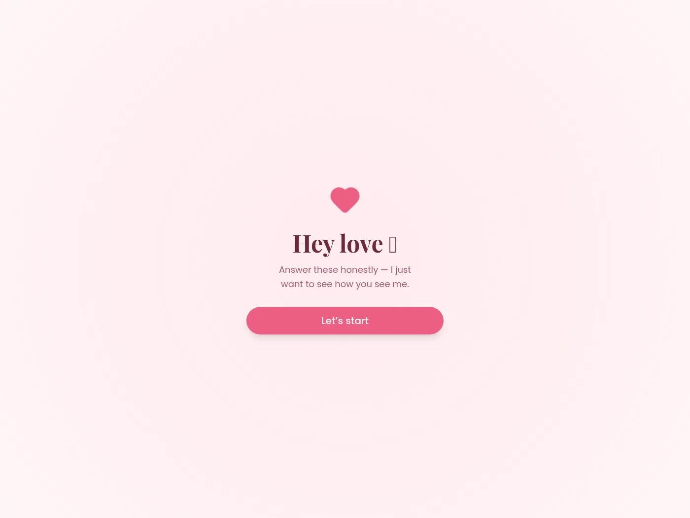 Valentine Love Quiz