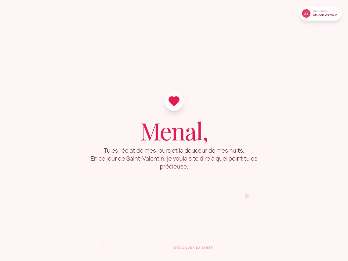 Valentine Love Page