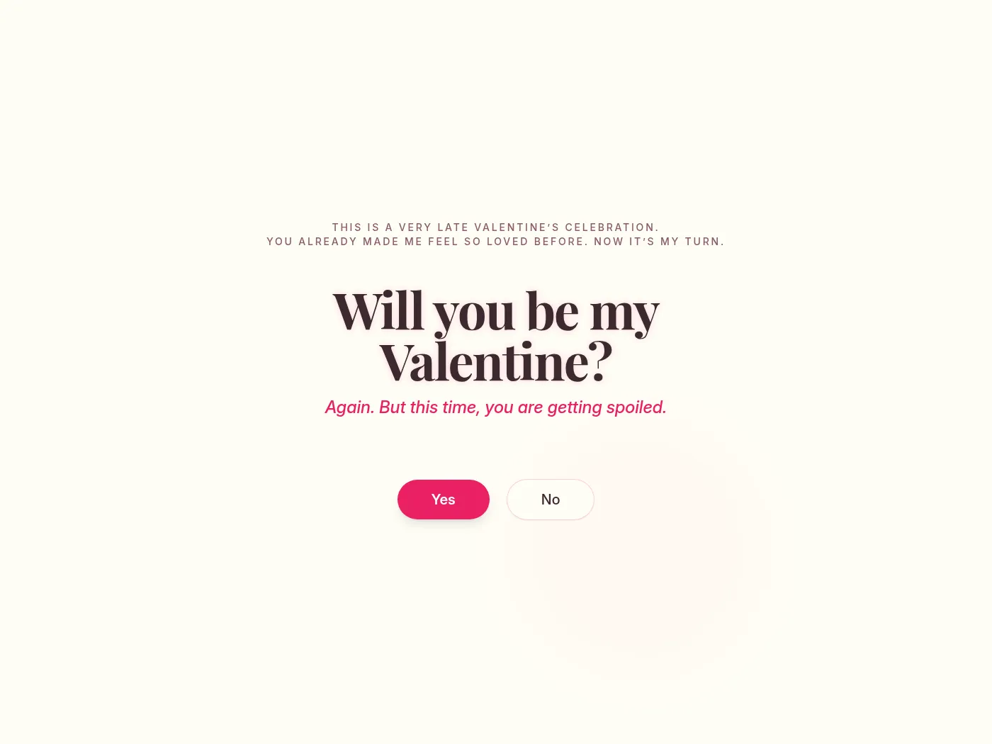 Valentine's Playful Proposal