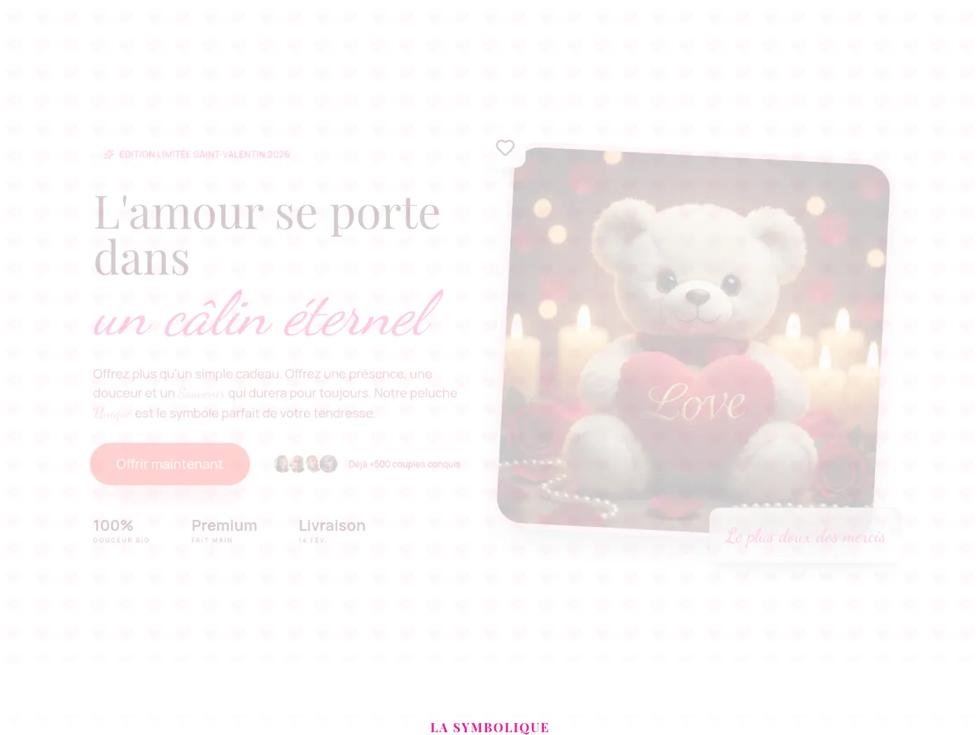 Valentine Plush Landing