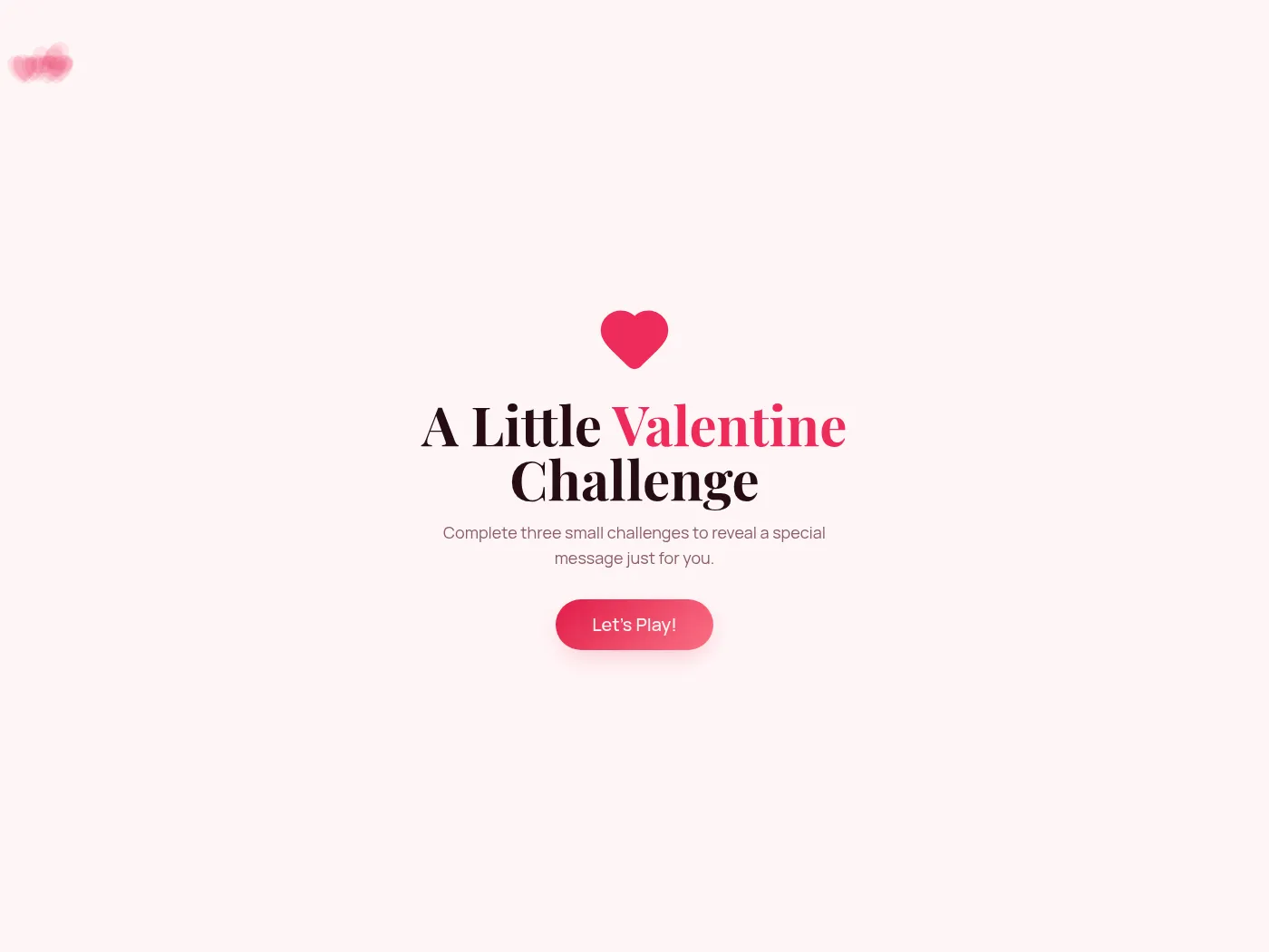 Valentine Puzzle Game