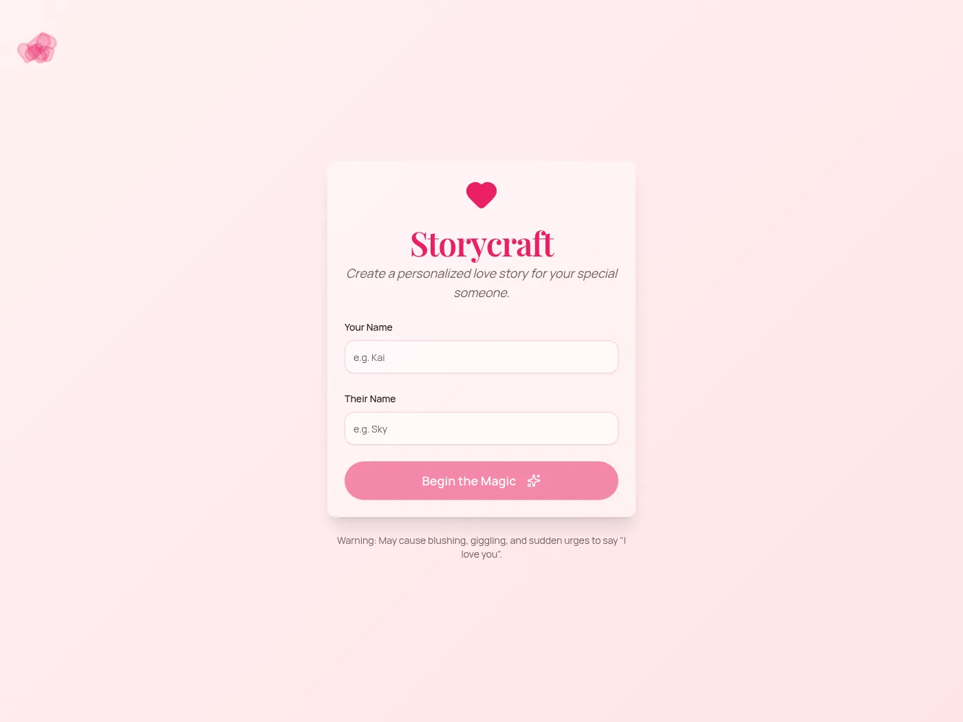 Valentine's Storycraft