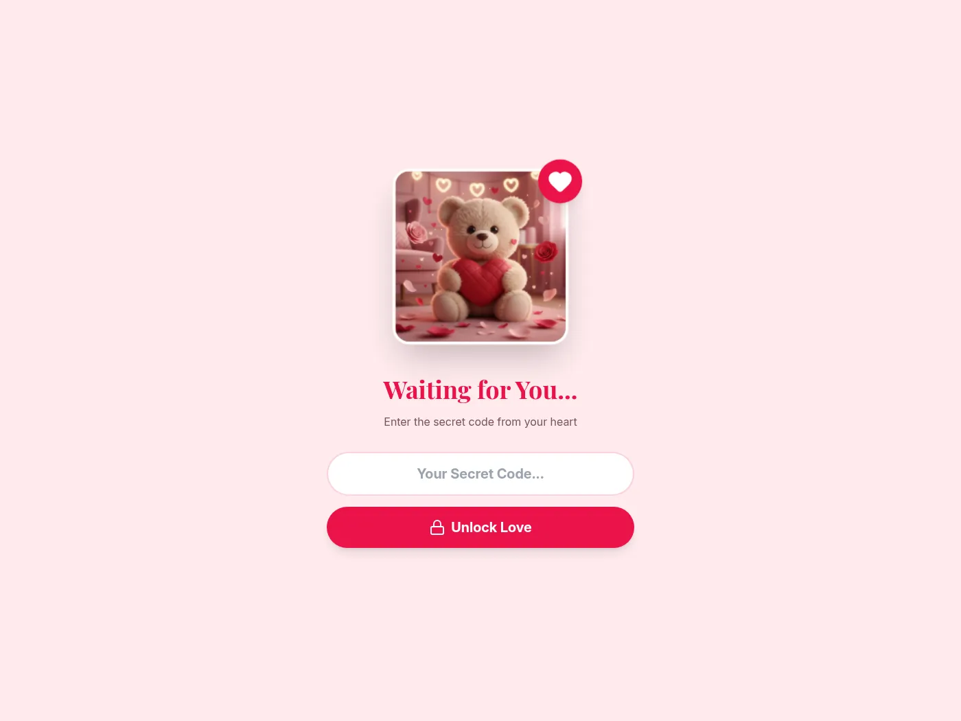 Valentine Website Gift