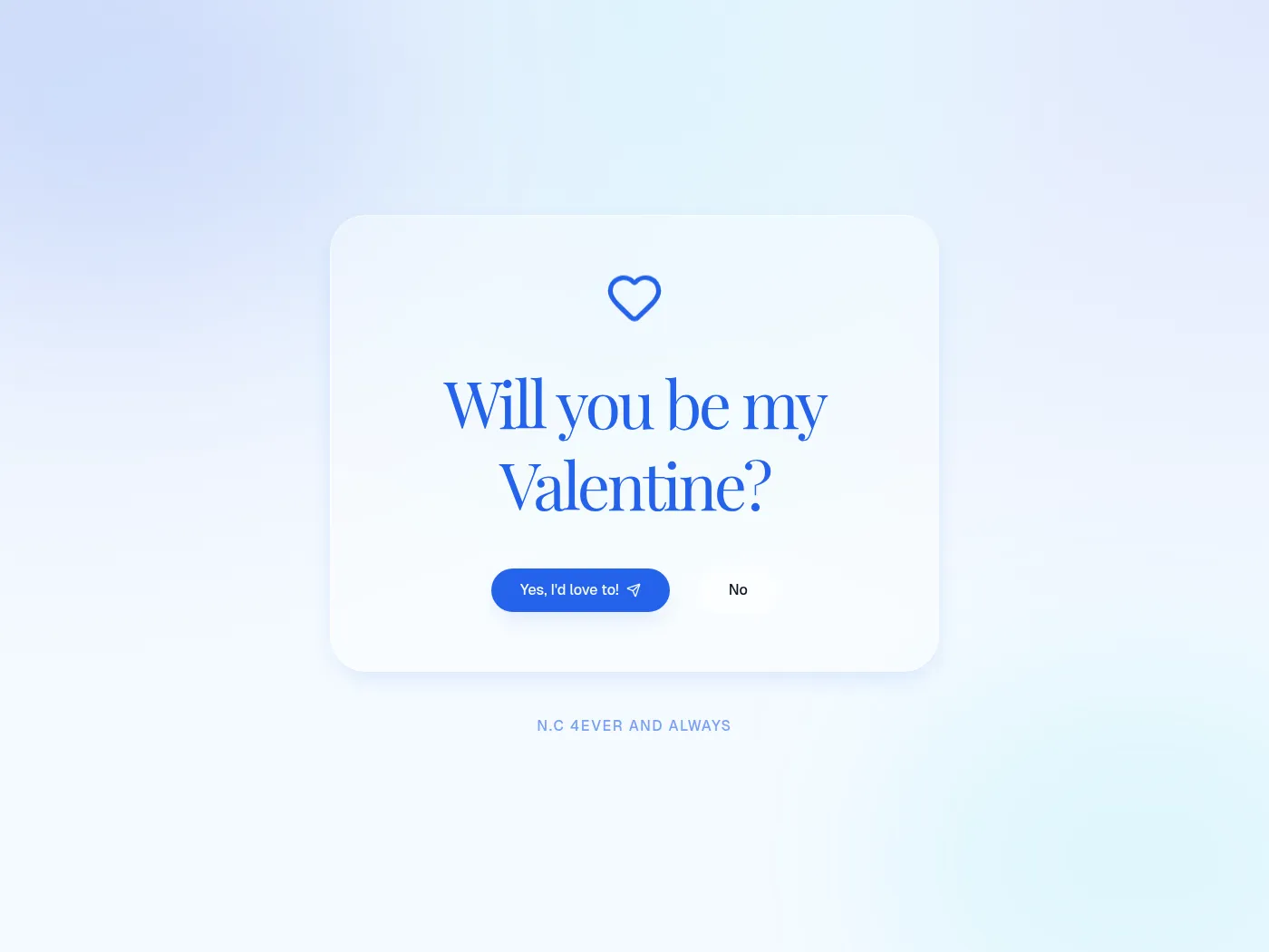 Valentine's Yes Link