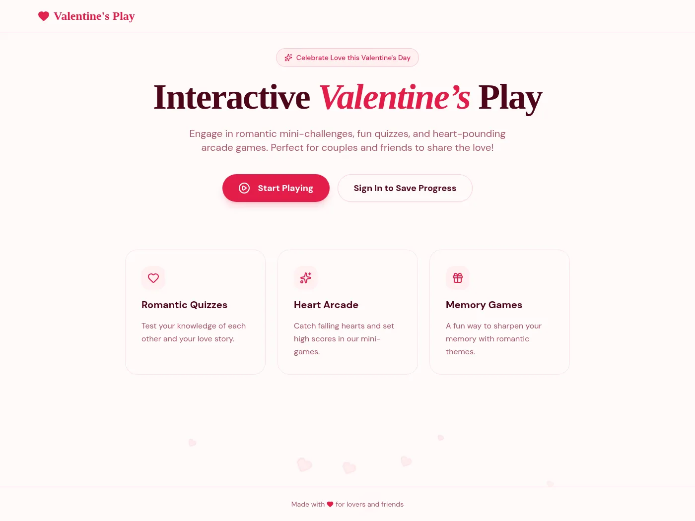 Valentine’s Day Play