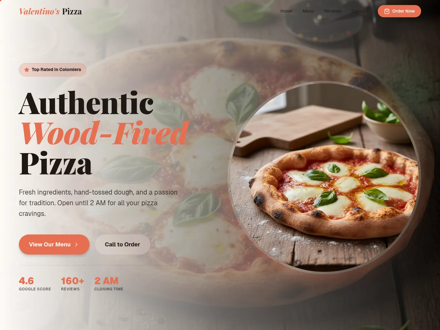 Valentino's Pizza Web