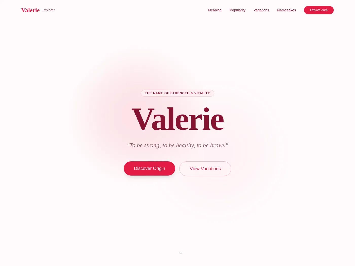 Valerie Name Explorer