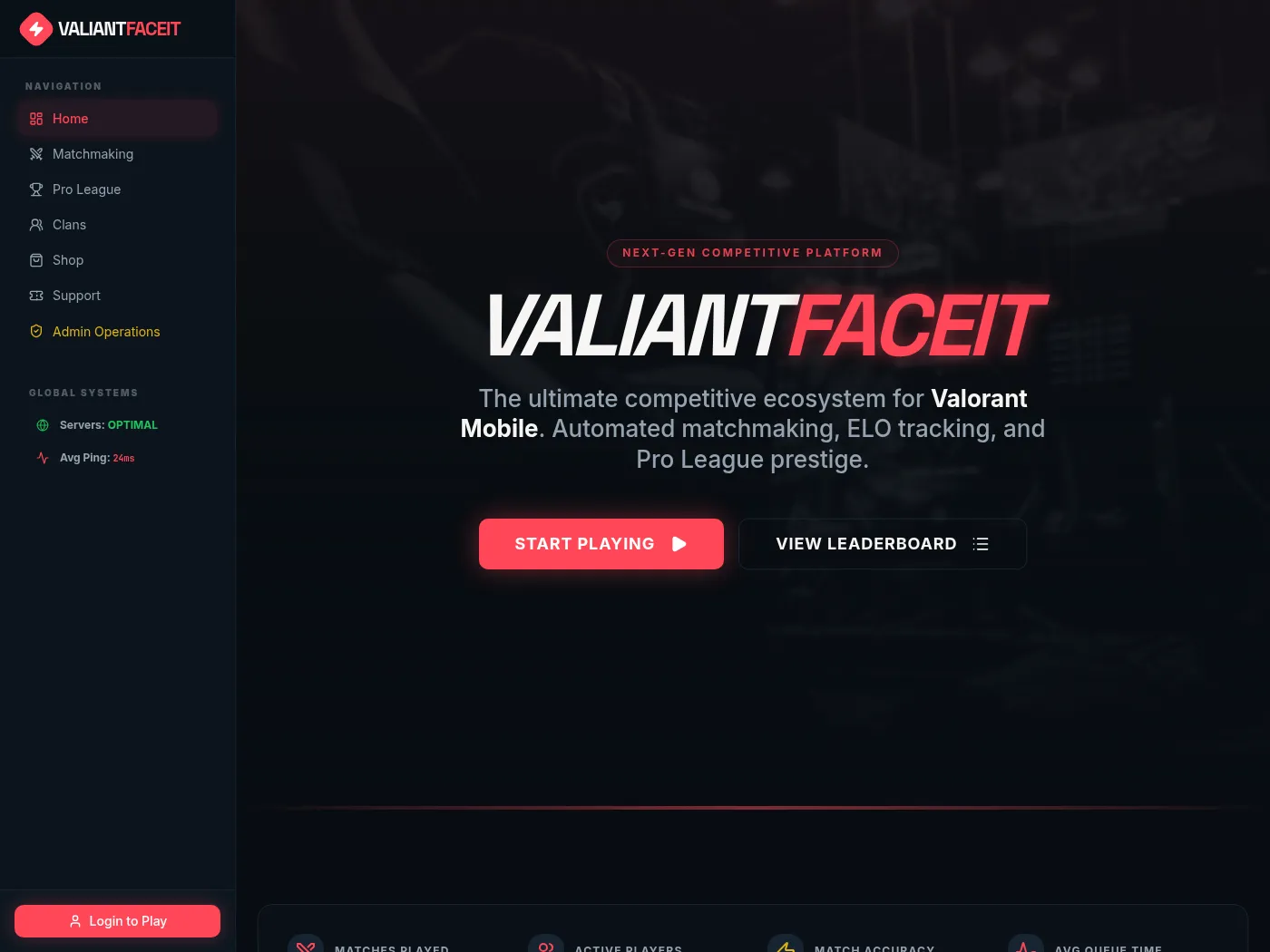 ValiantFaceit Esports Platform