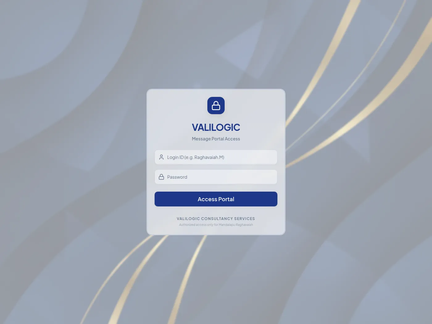 Valilogic Message Portal