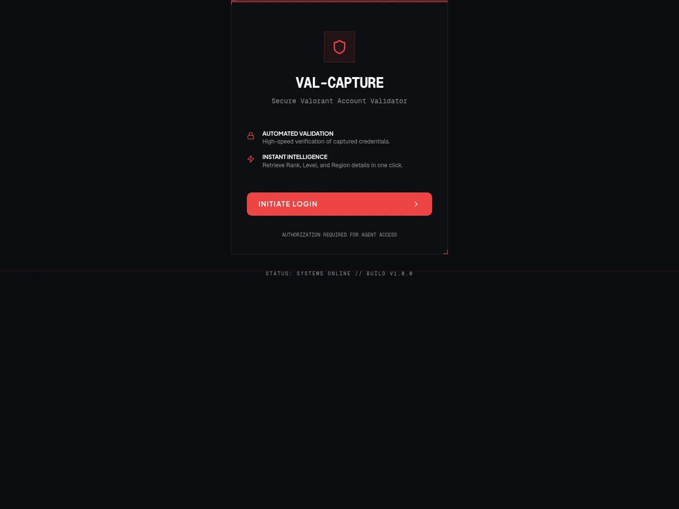 Valorant Account Capture Tool