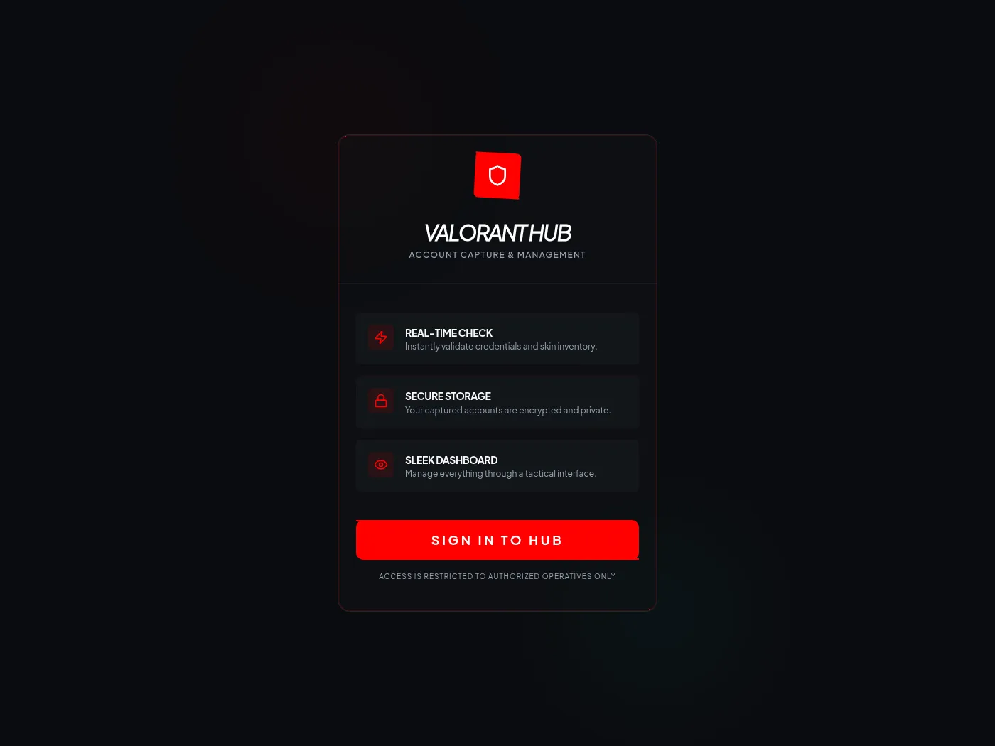 Valorant Account Capture Hub