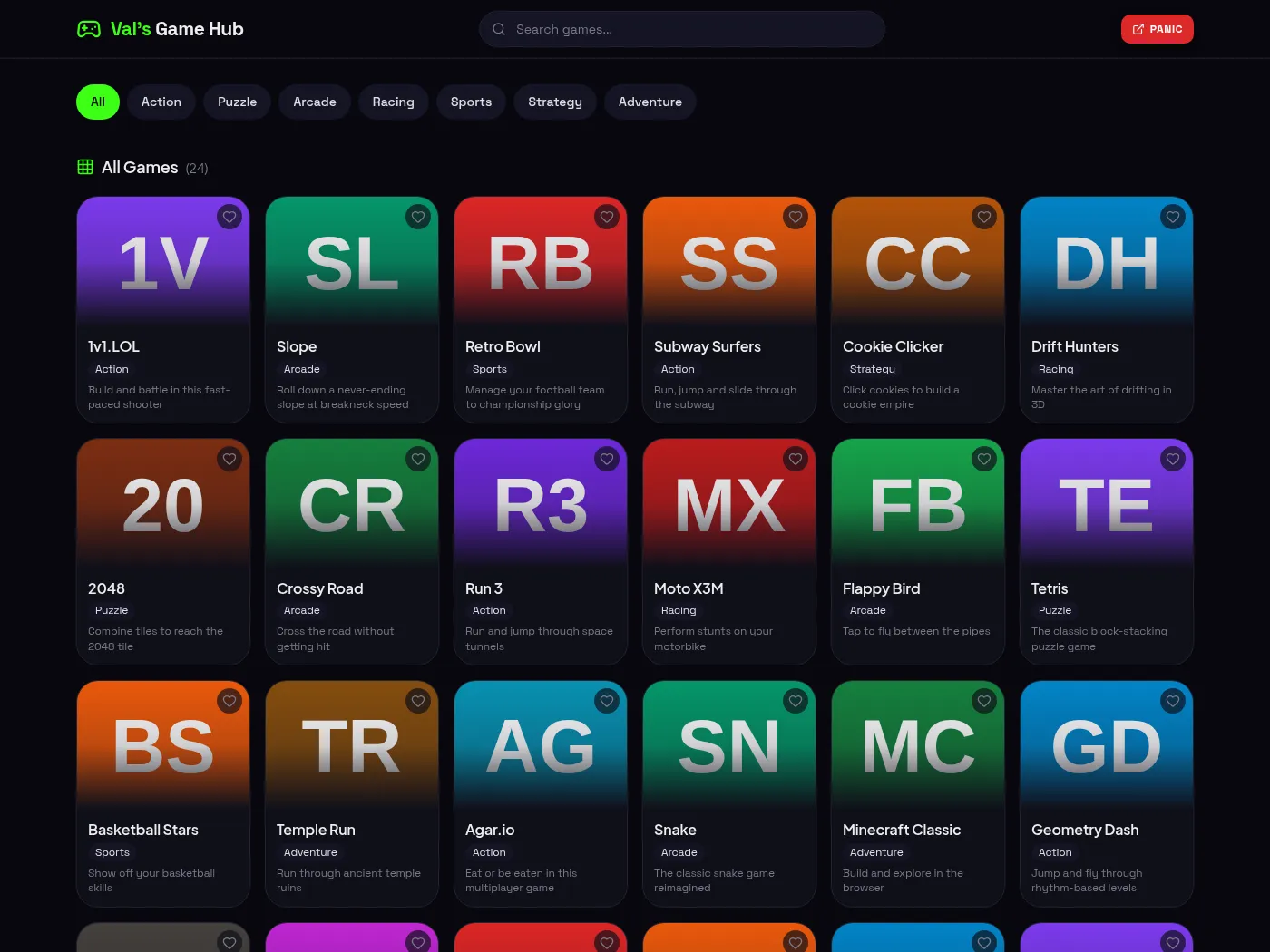 Val’s Game Hub