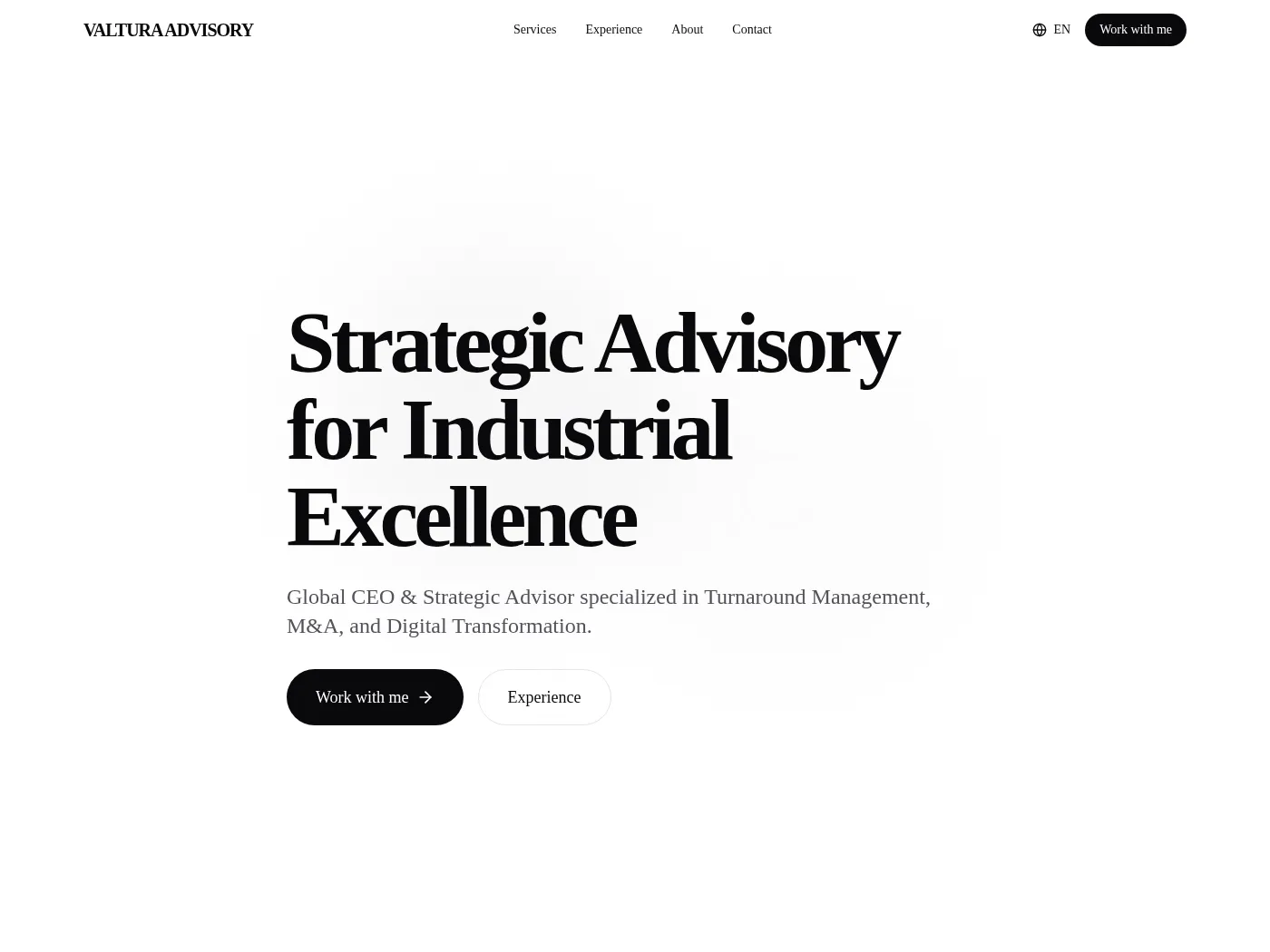 Valtura Advisory Website