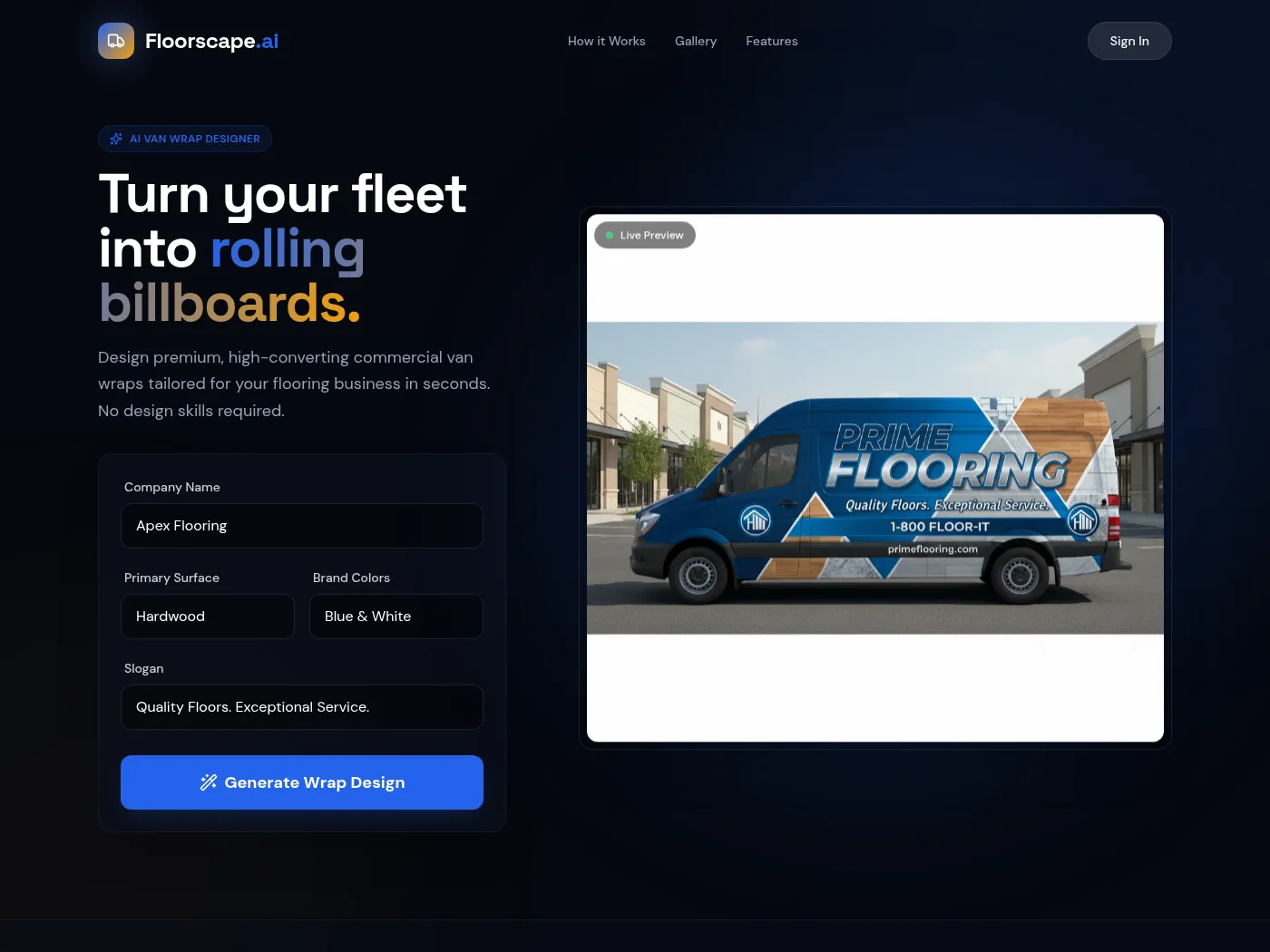 Floorscape Van Designer
