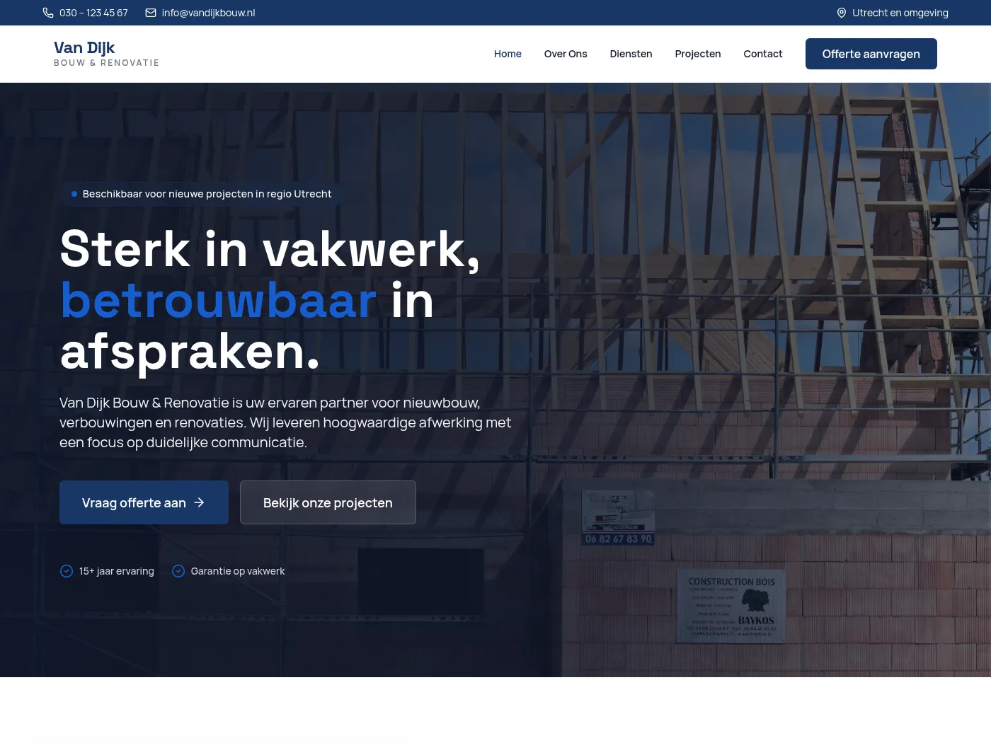Van Dijk Bouw Web