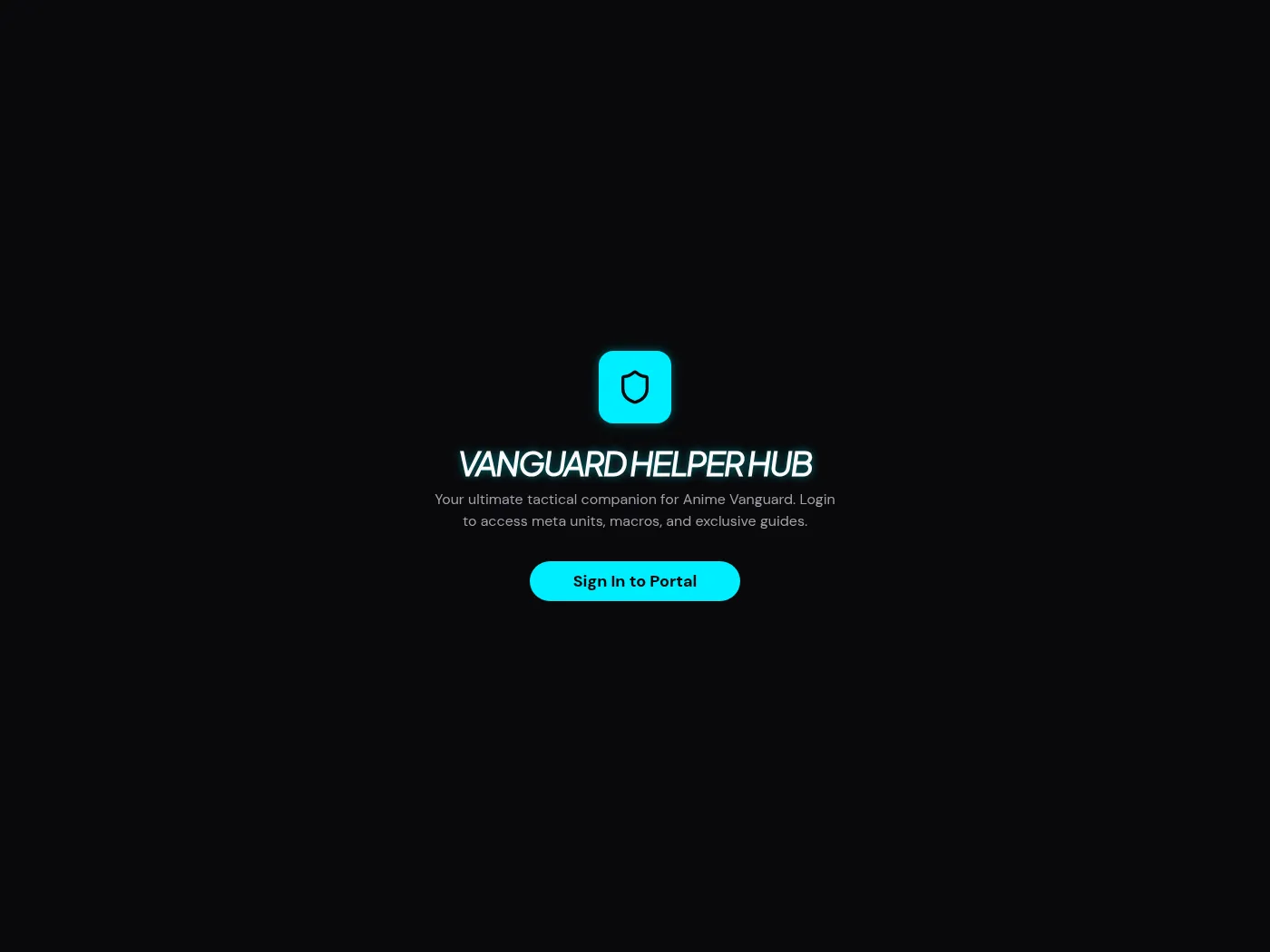 Vanguard Helper Hub
