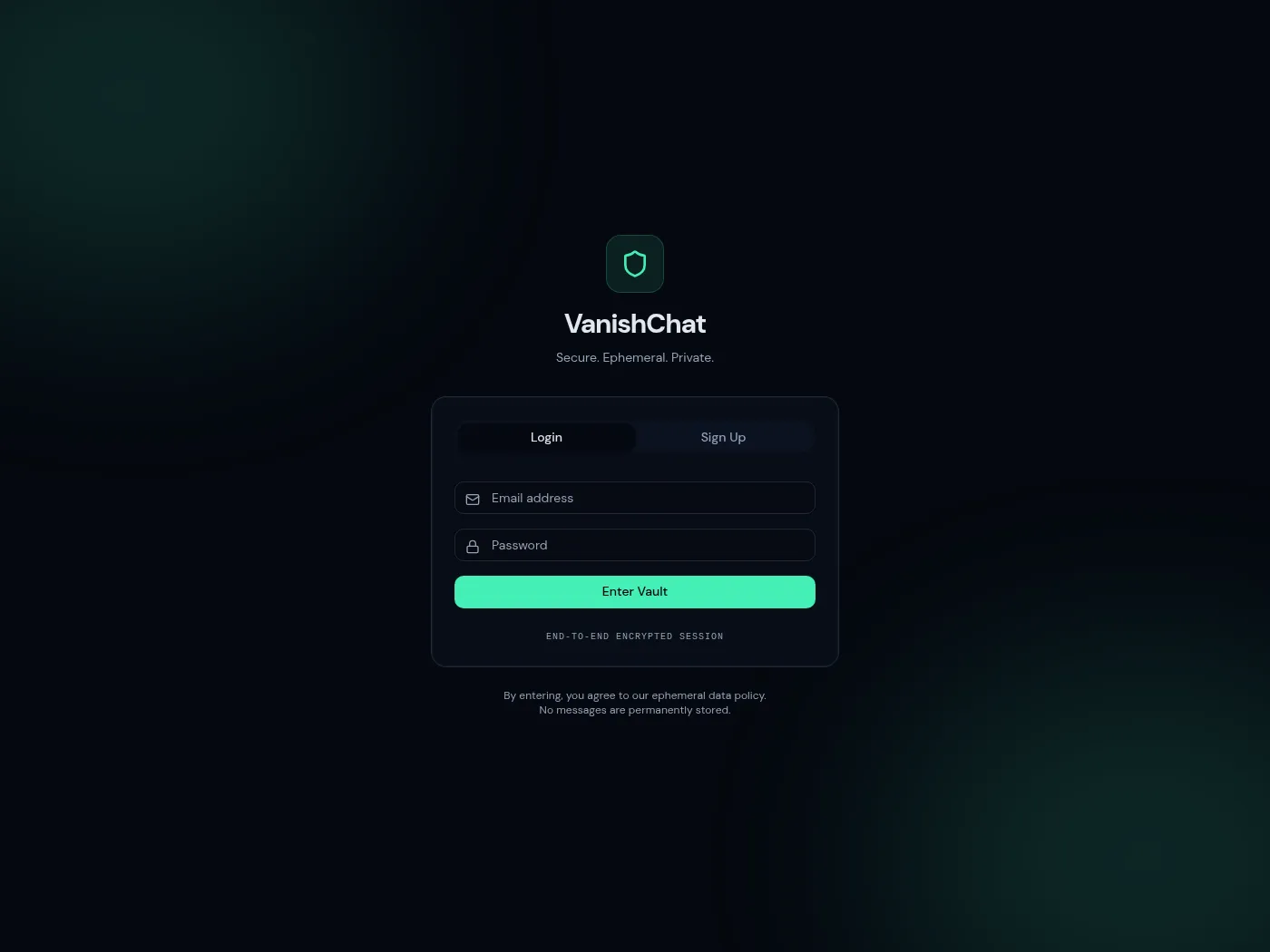 VanishChat Secure Messenger