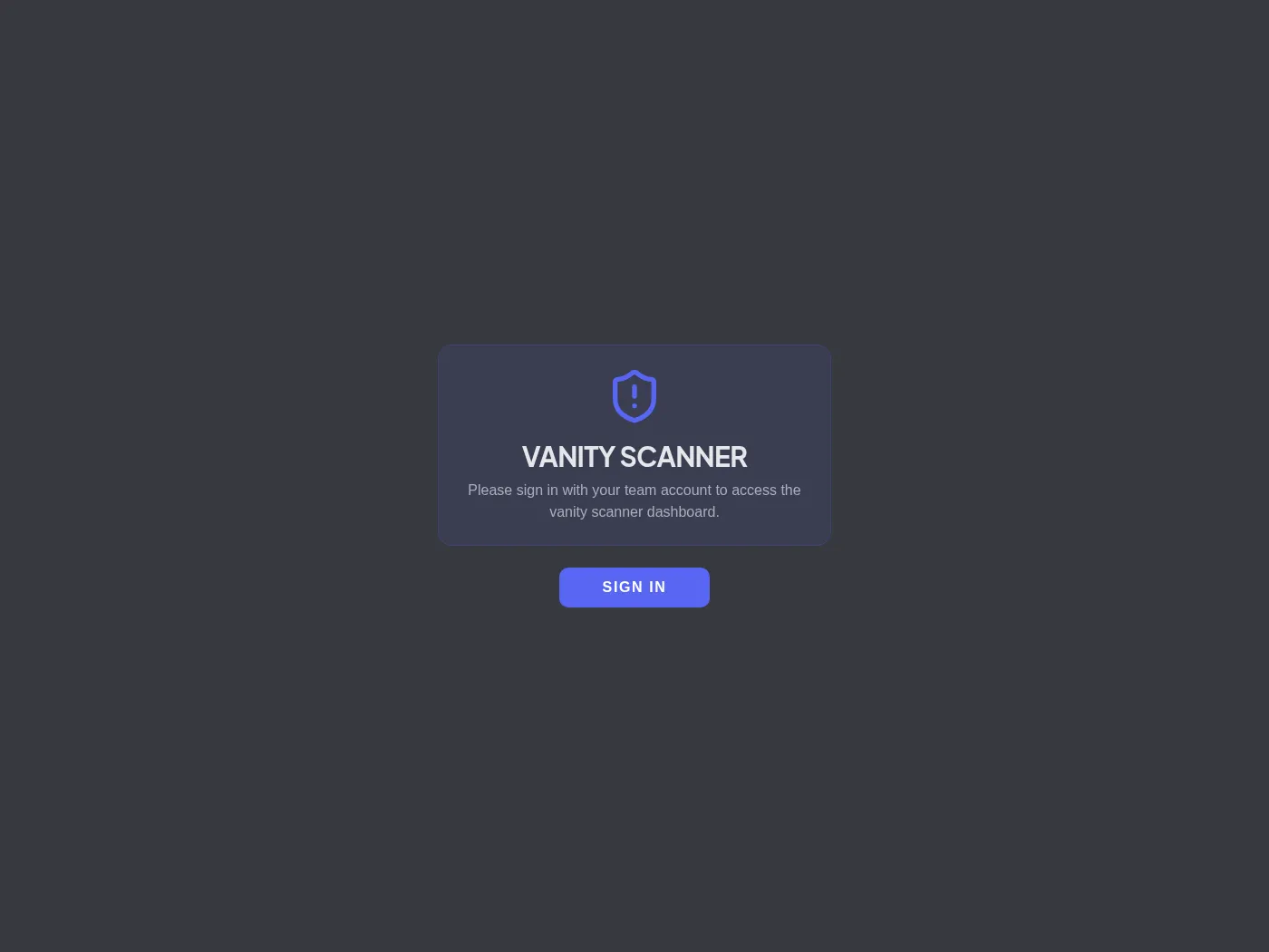 Vanity URL Scanner