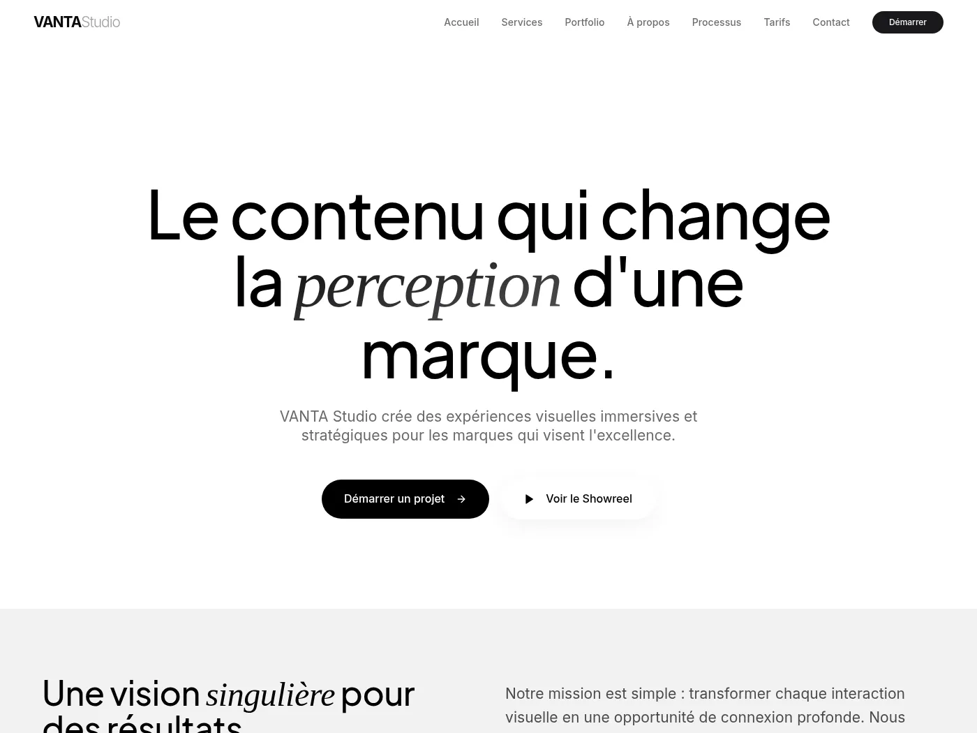 VANTA Studio Premium Web