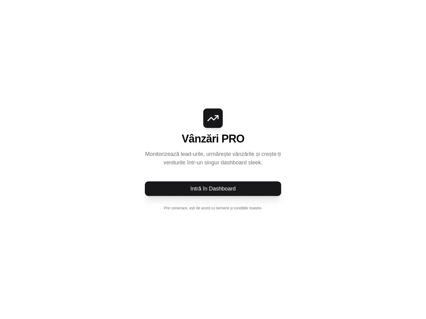 Vânzări PRO Dashboard