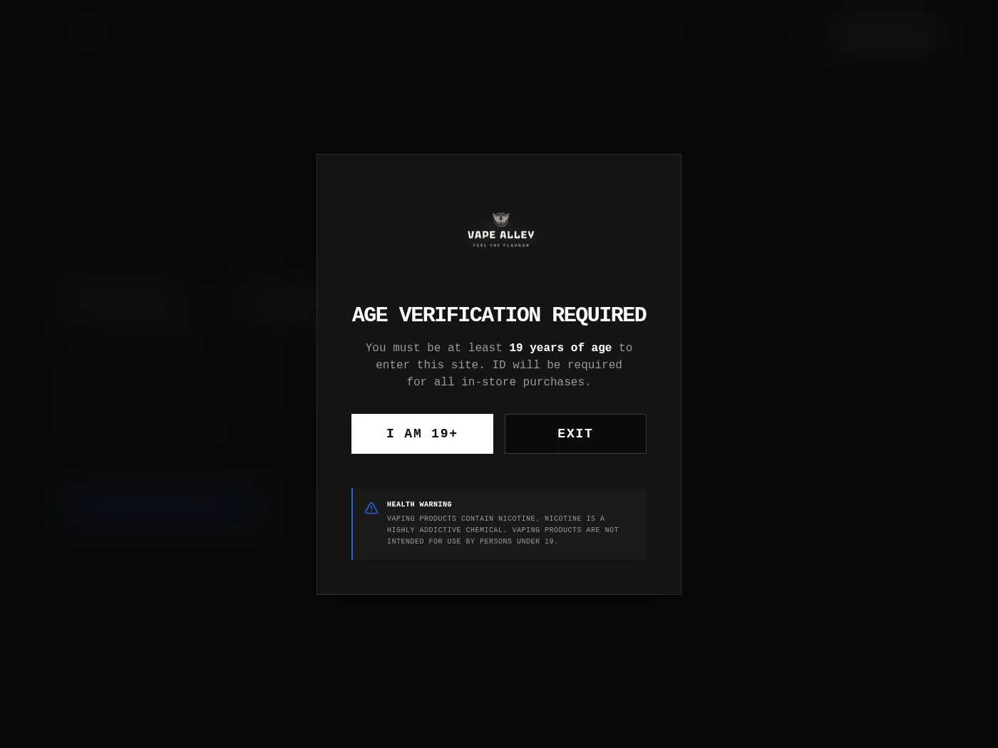 Vape Alley Web Presence