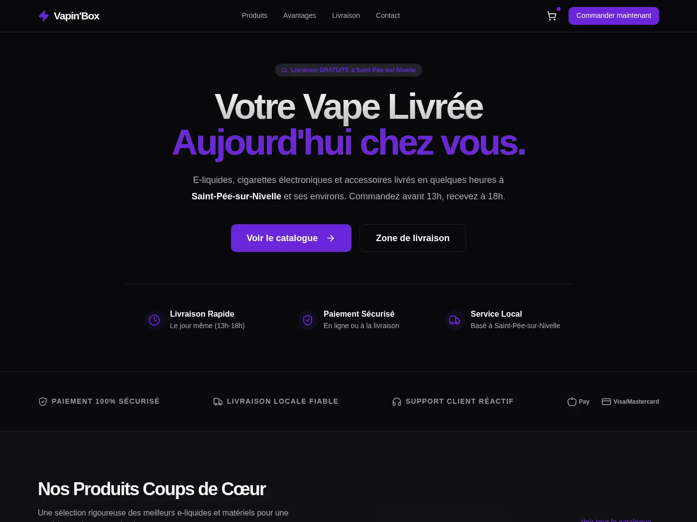 VapeLocal Homepage Pro