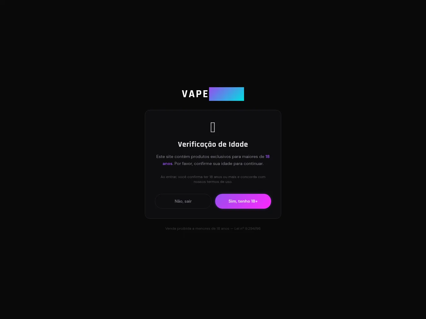VapeStore Redesign