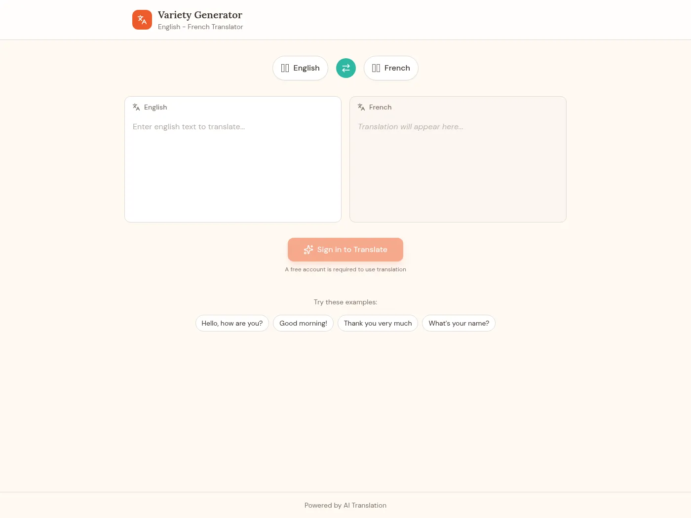 Variety Generator