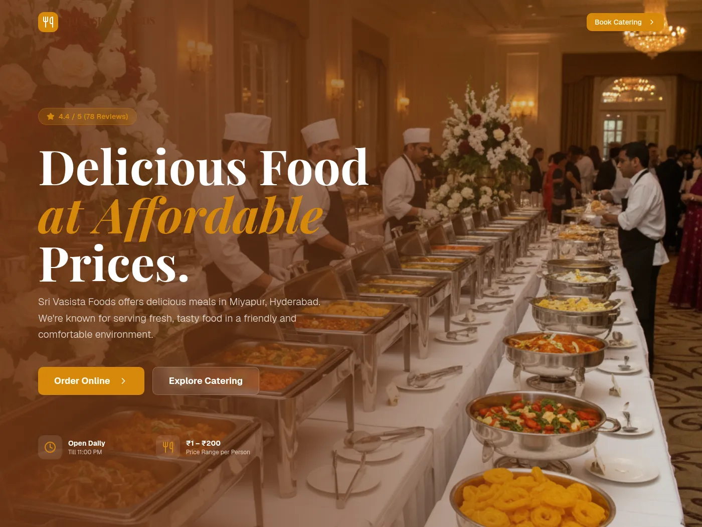 Vasista Foods Web Portal