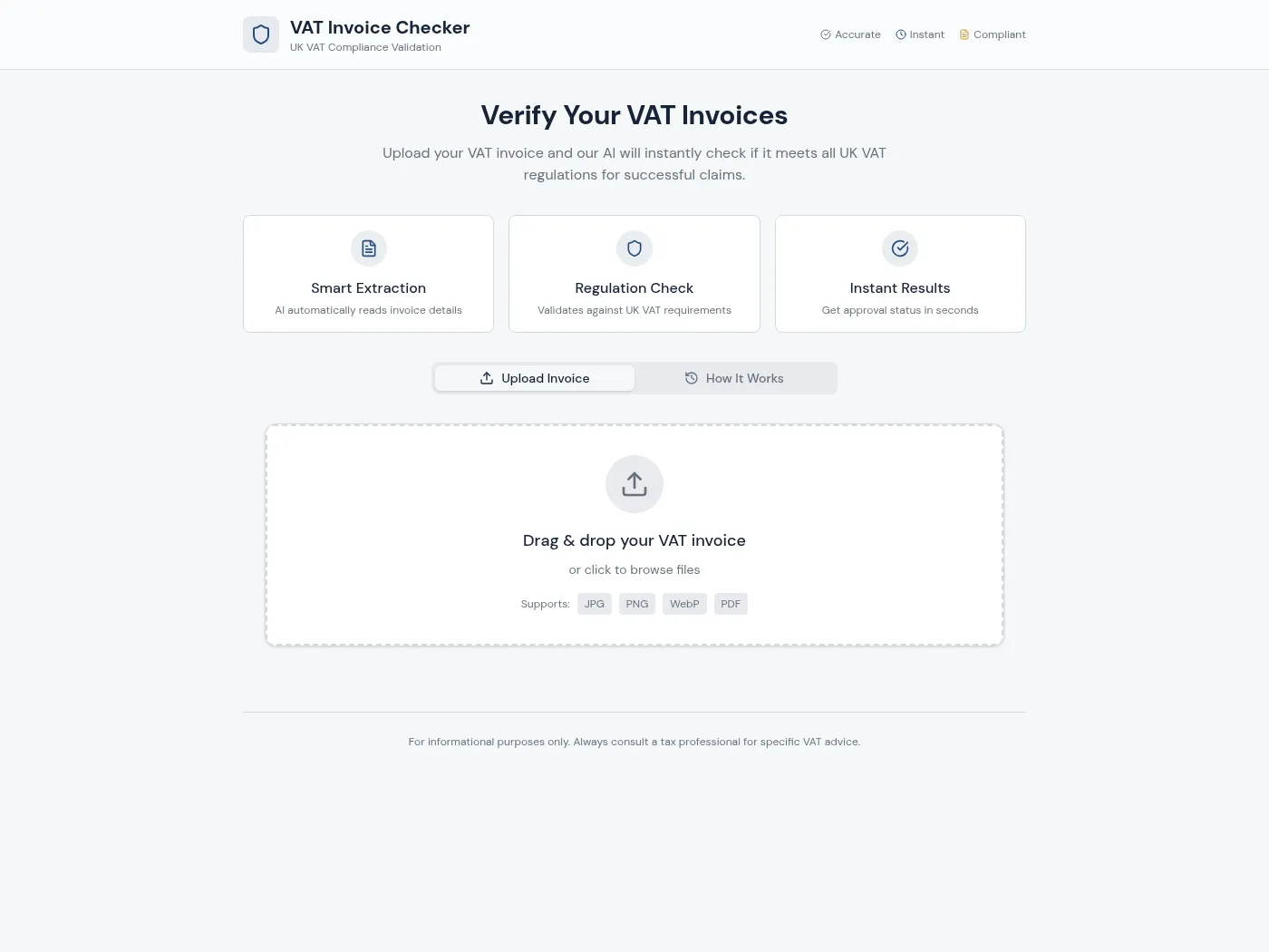 VAT Invoice AI Checker