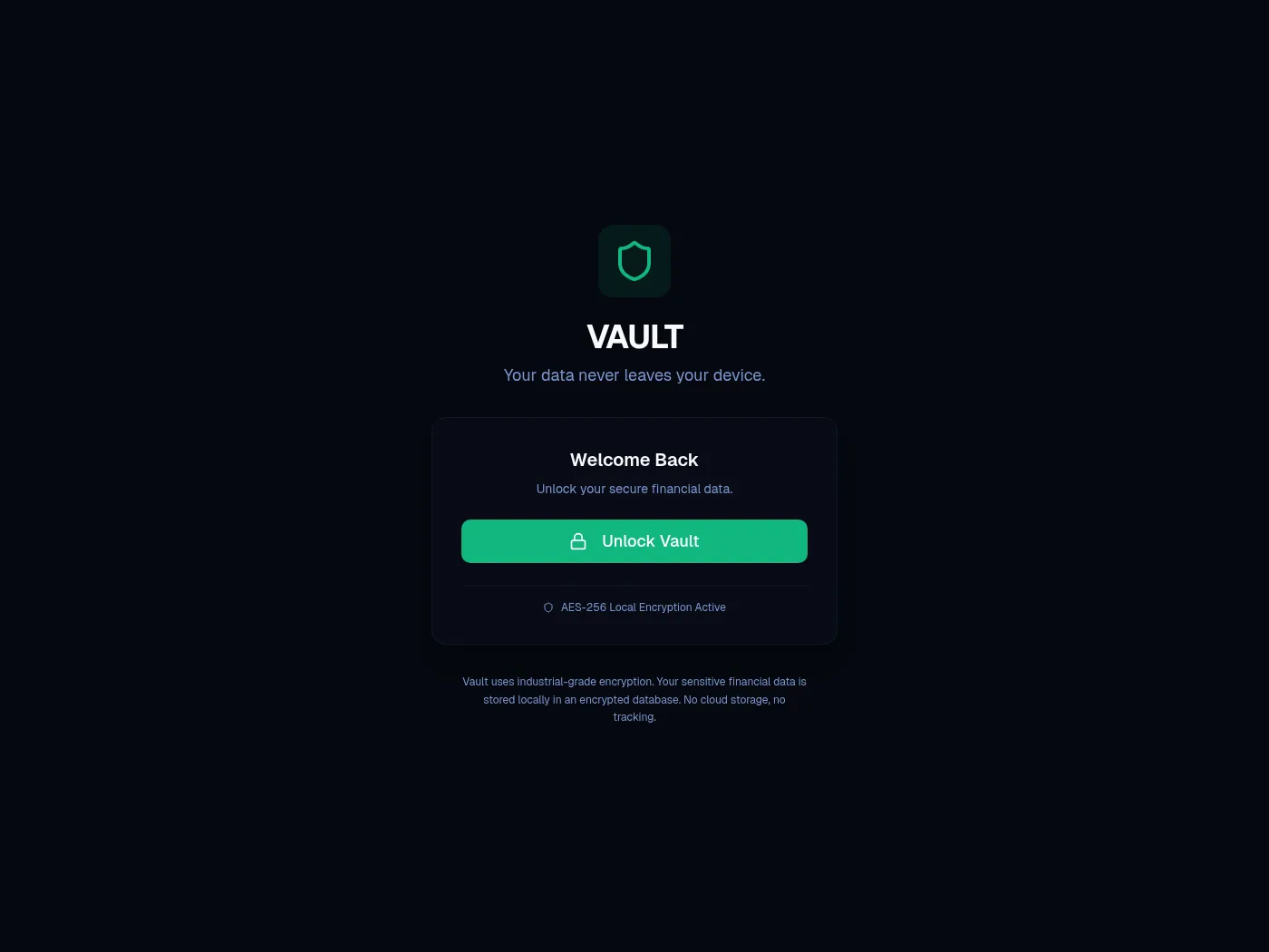 Vault Personal Finance
