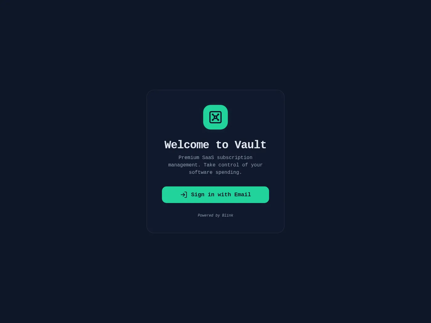 Vault SaaS Manager