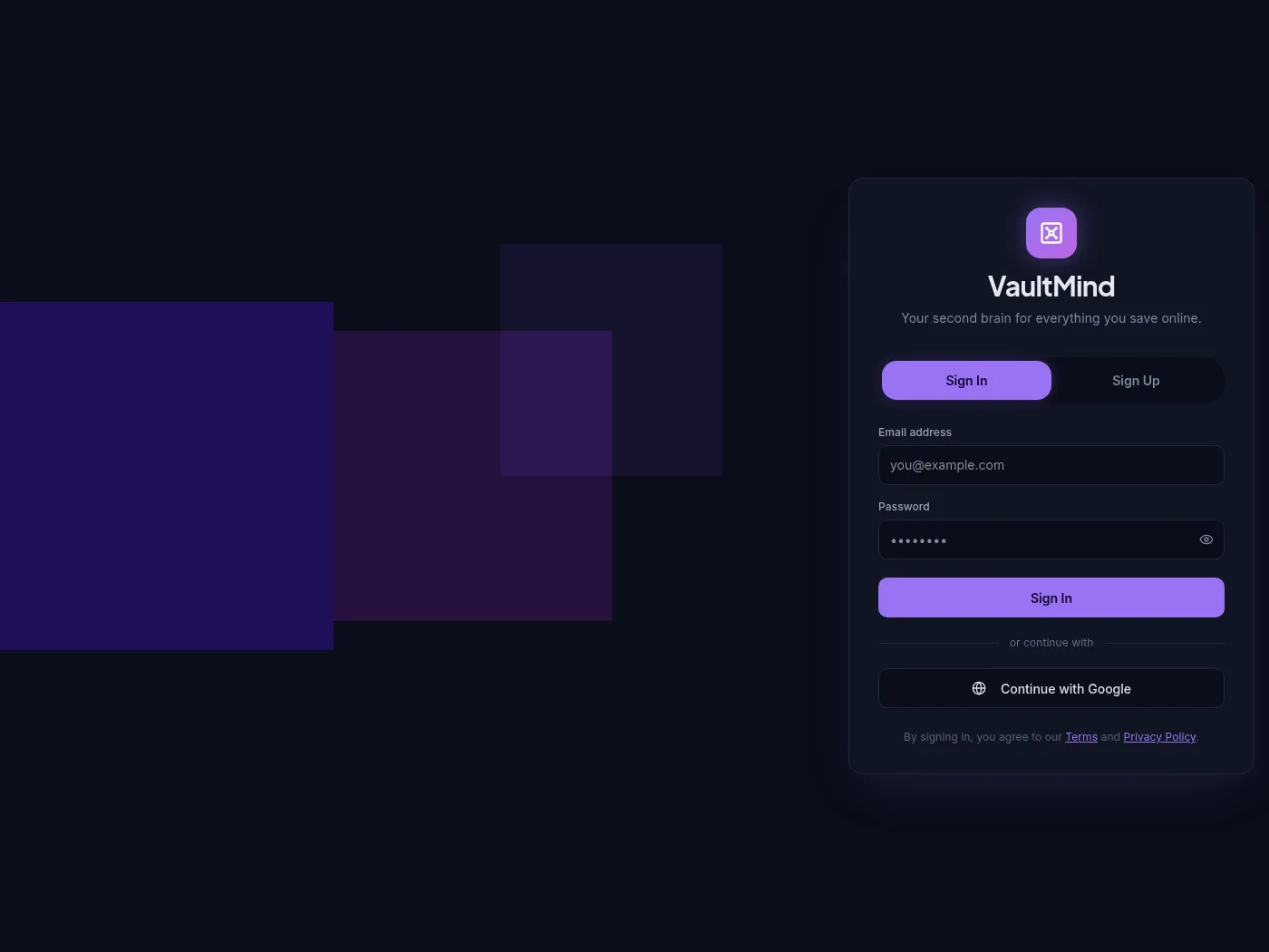 VaultMind Organizer (Remix)