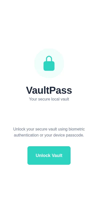 VaultPass Local Password Manager