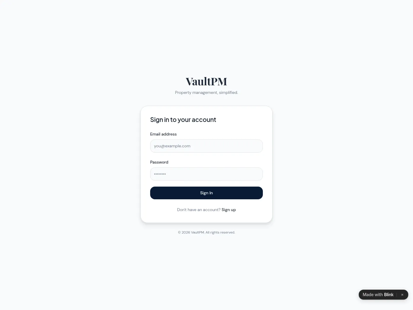 VaultPM Property Manager
