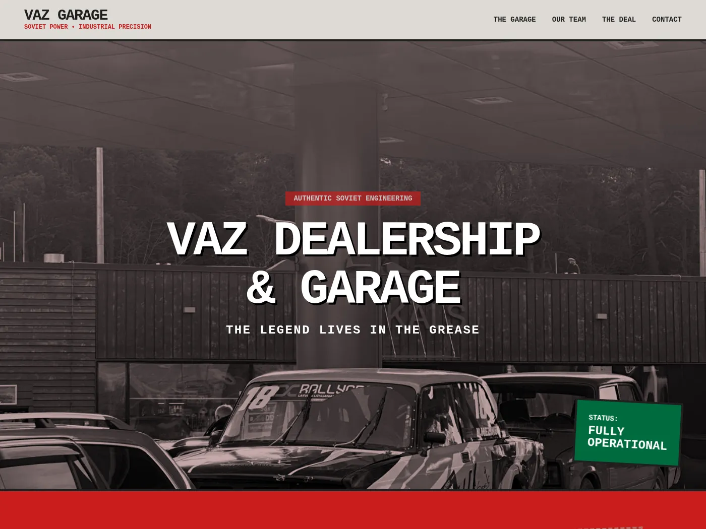 VAZ Dealership Garage