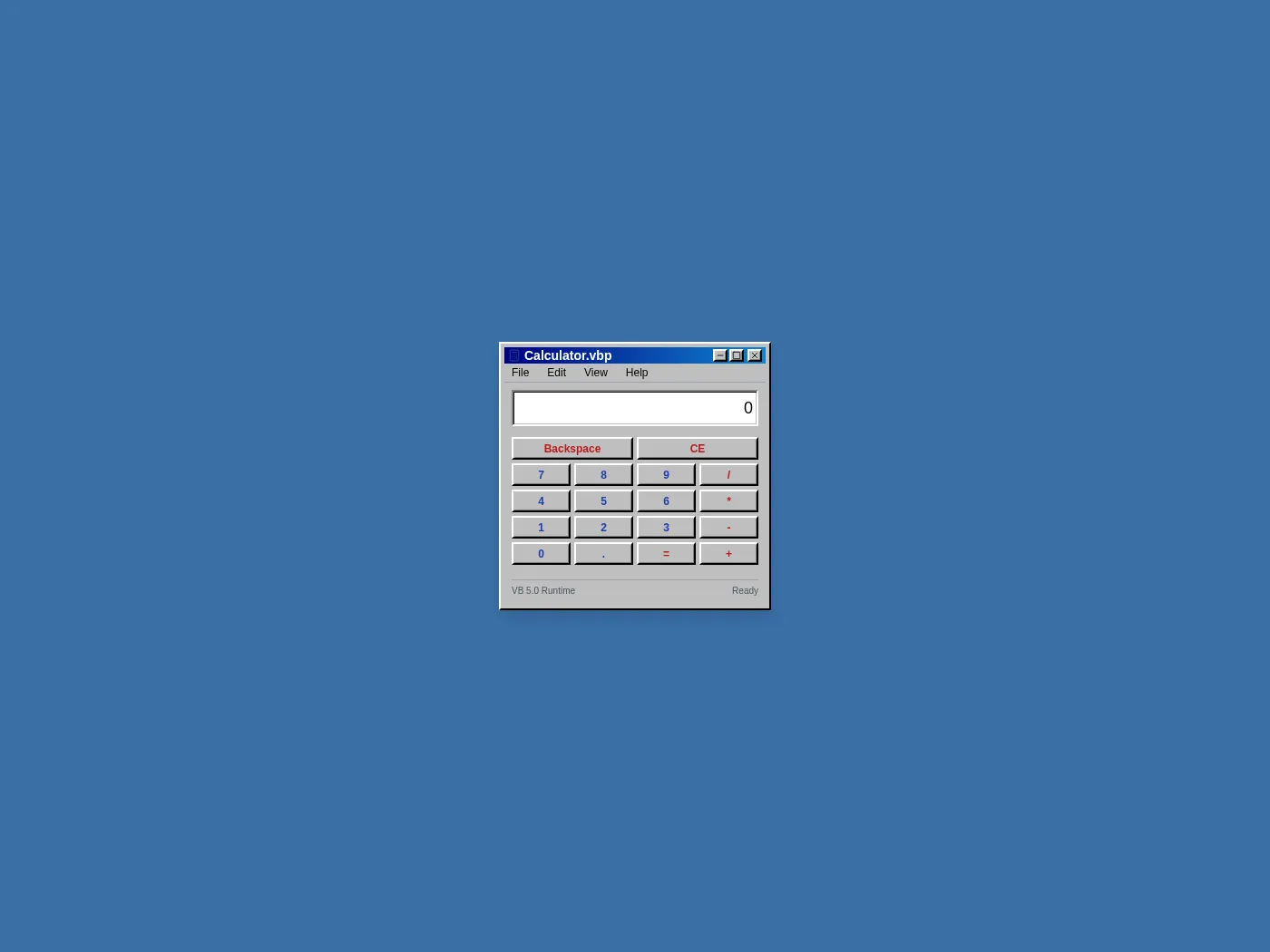 VB Classic Calculator