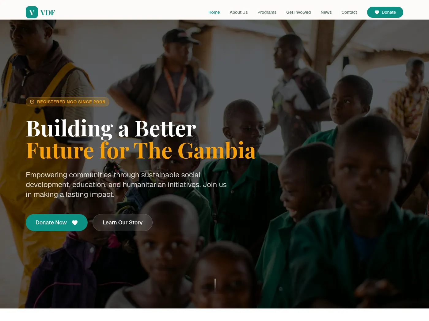 VDF Charity Website
