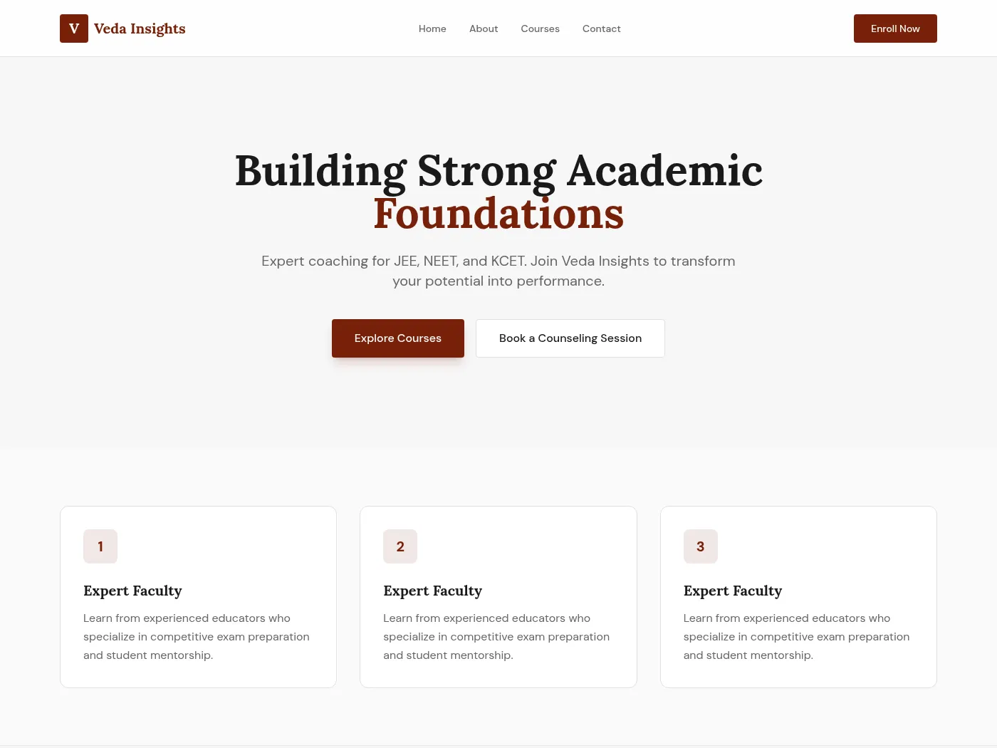 Veda Insights Footer