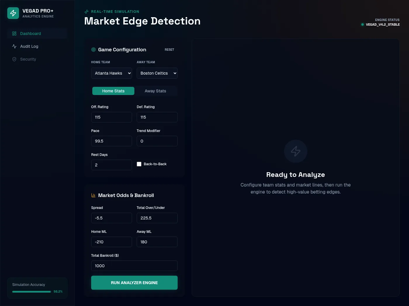 Vegad Pro+ Analyzer