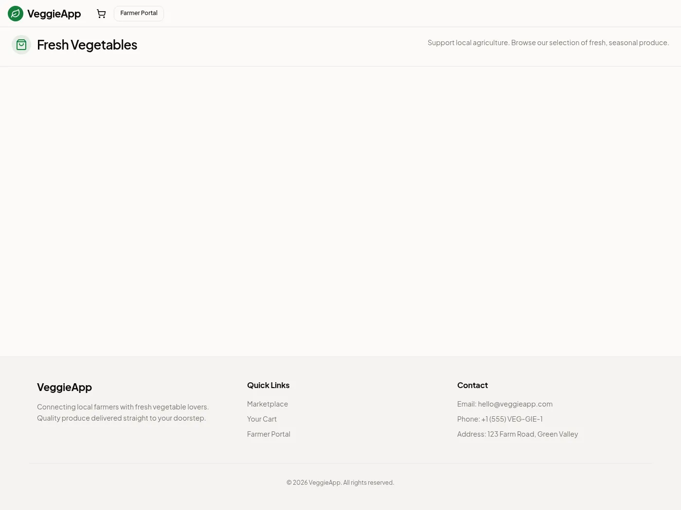Veggie Market Portal