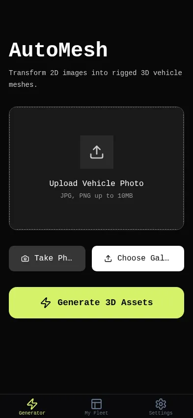 AutoMesh Vehicle API