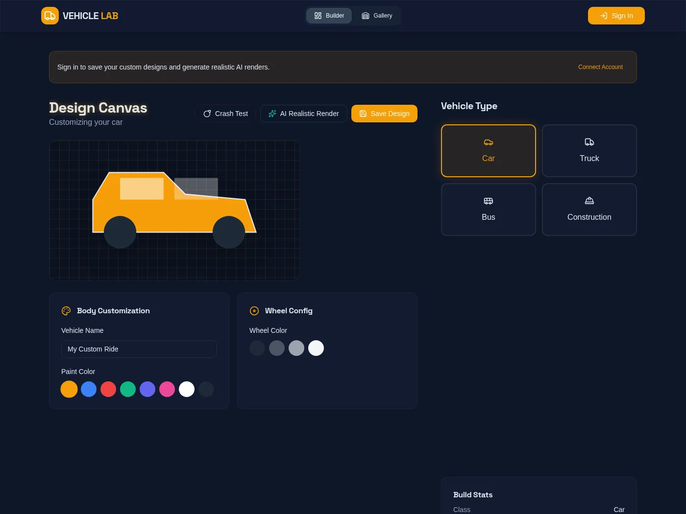 Vehicle Creator Playground