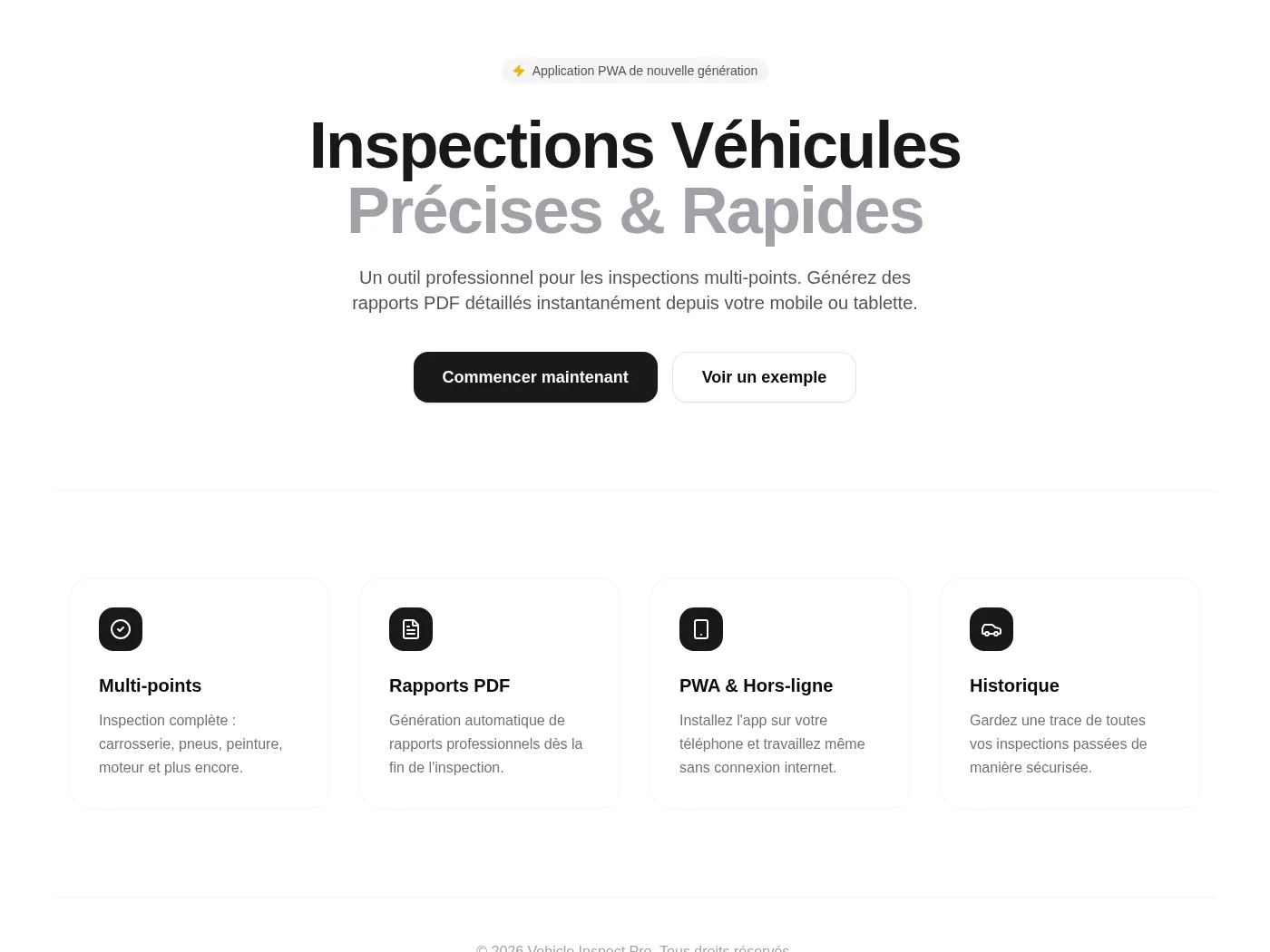 Vehicle Inspection PWA