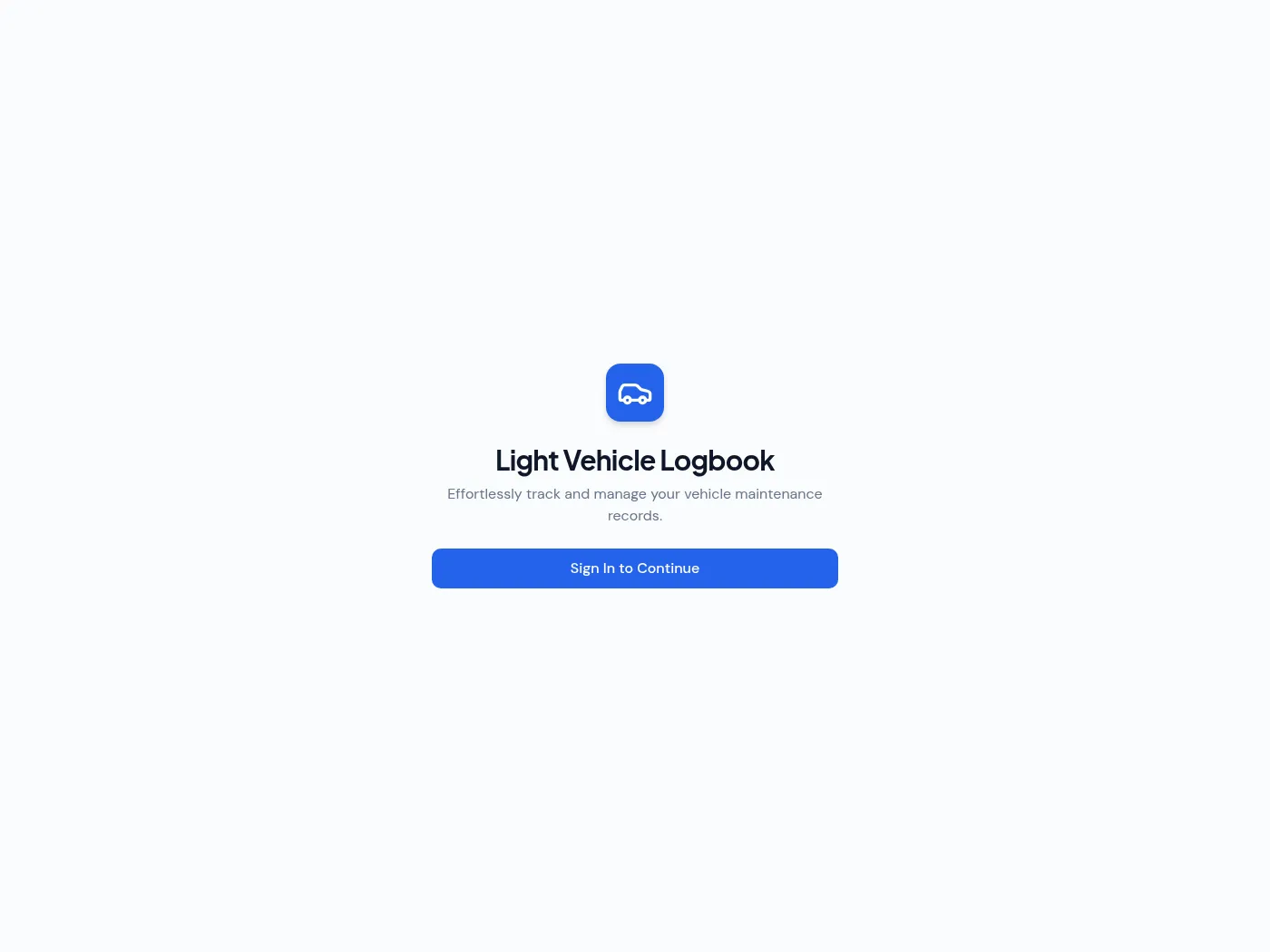 Light Vehicle Logbook