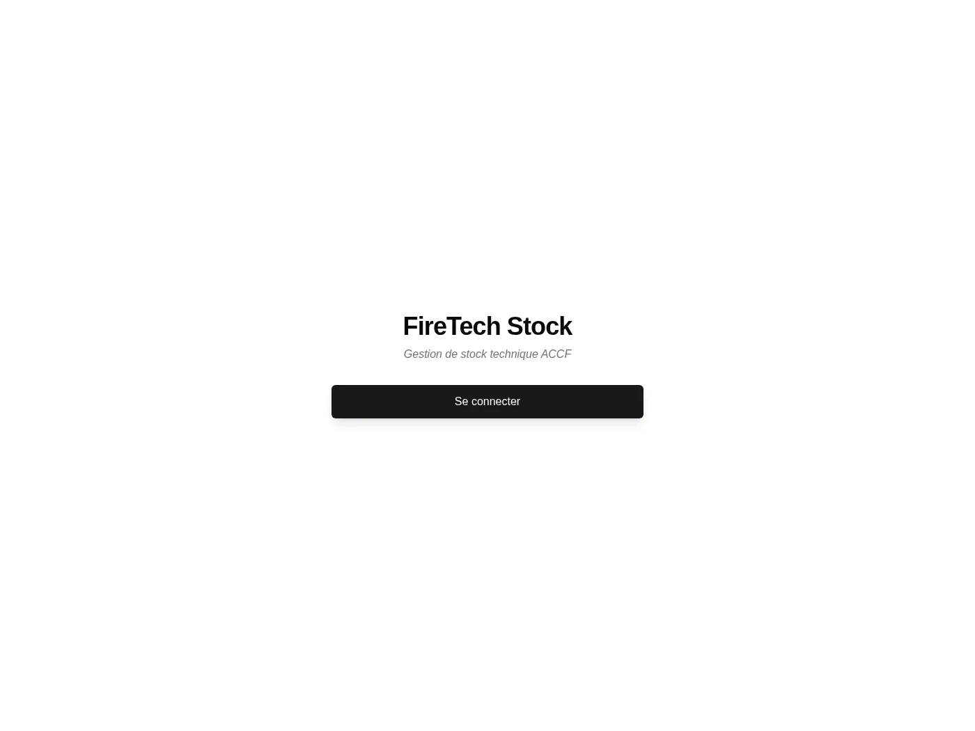 FireTech Stock Manager