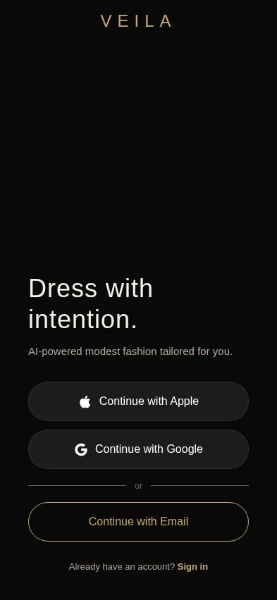 Veila AI Fashion App