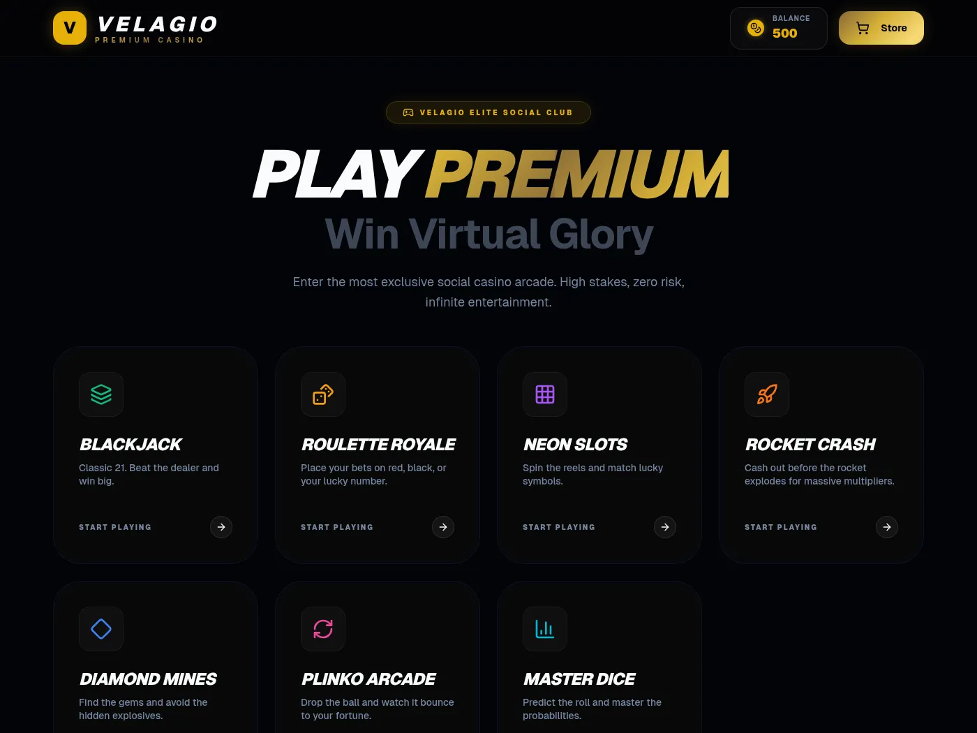 Velagio Social Casino