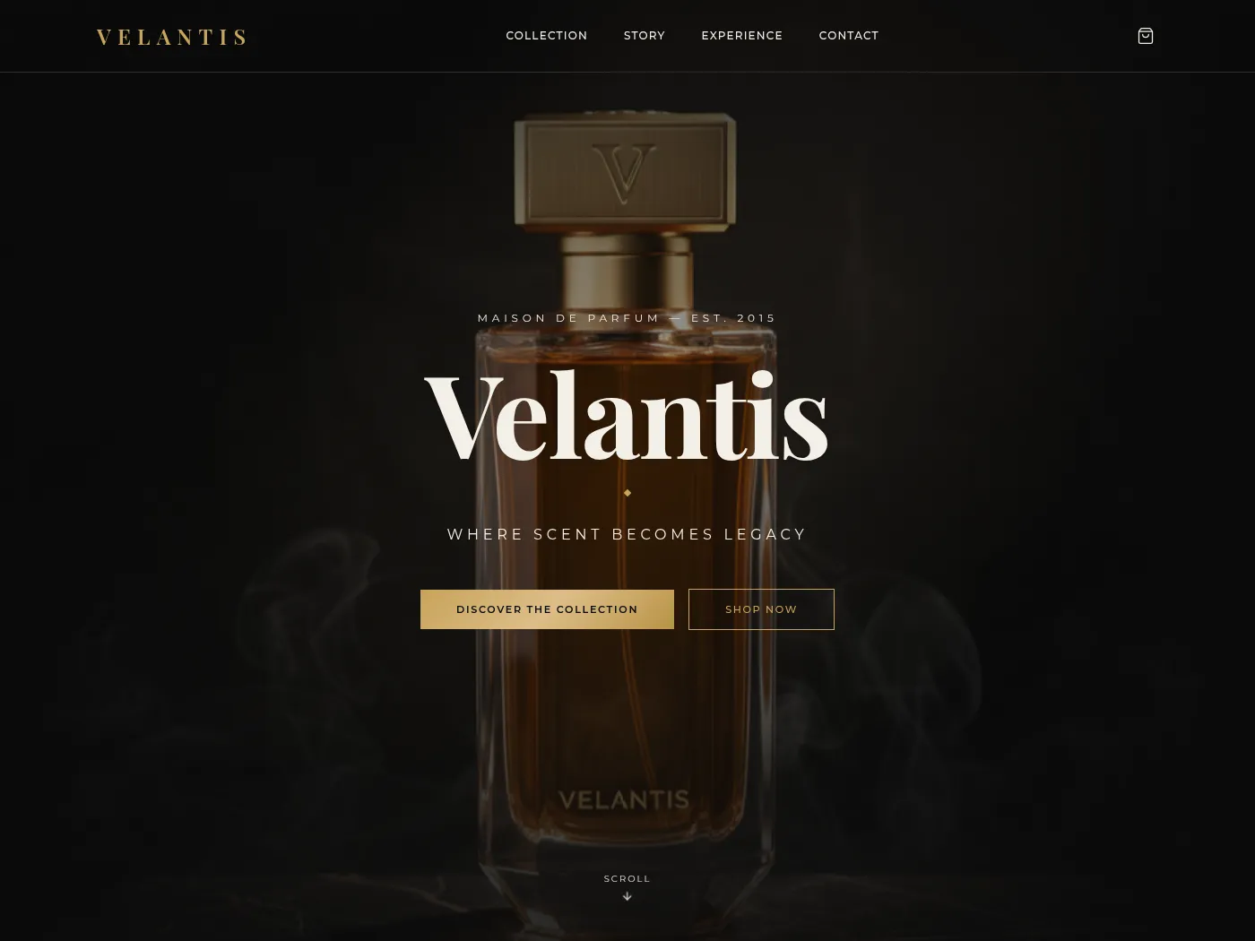 Velantis Luxury Perfume Site
